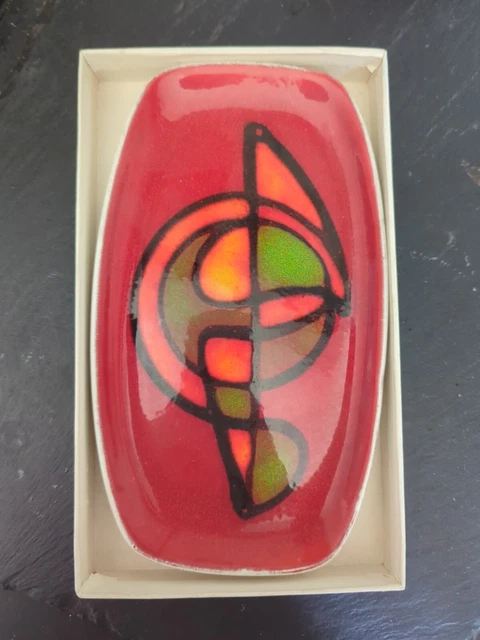 VINTAGE POOLE POTTERY Delphis Pin Dish Shape 361 £9.50 - PicClick UK