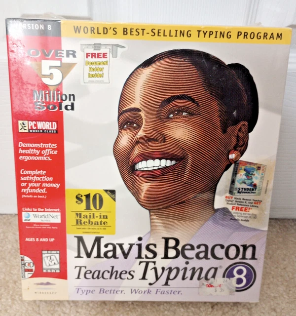 MAVIS BEACON TEACHES Typing Version 8 For Windows 95 BRAND NEW SEALED ...