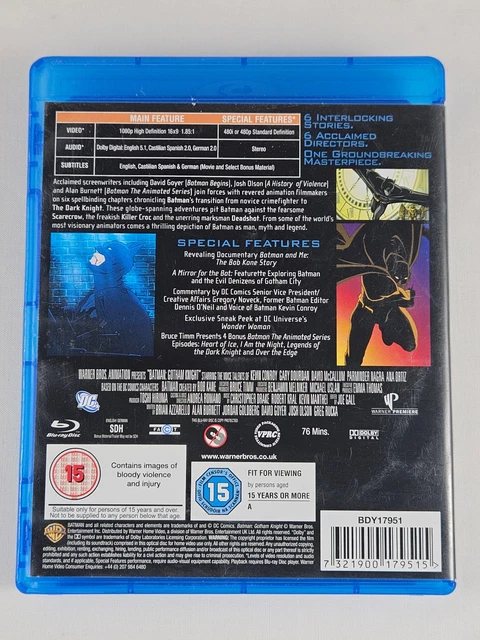BATMAN GOTHAM KNIGHT Blu-ray - Region B - VGC - Mint Disc $9.95 ...