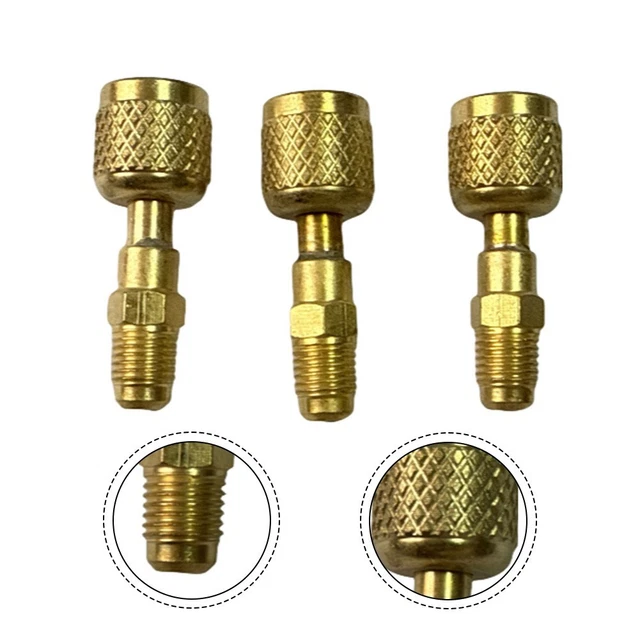BRASSY INTERNAL ADAPTER for R32 and R454B with 1/4 Inch SAE Connection ...