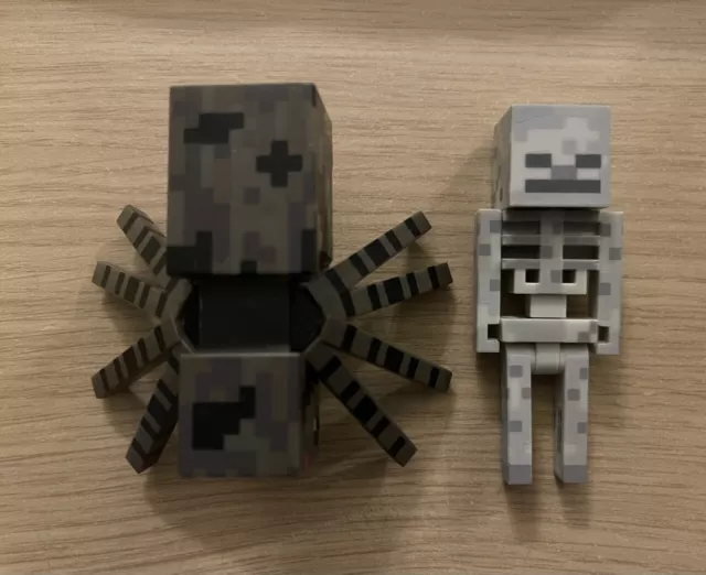 Minecraft Overworld Series 2 Spider And Jockey Fully Articulated £18 90
