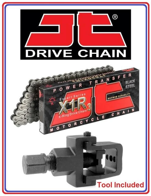 YAMAHA YZ250 P-S 02-04 JT X1R Heavy Duty X-Ring Chain 520x114 Links ...