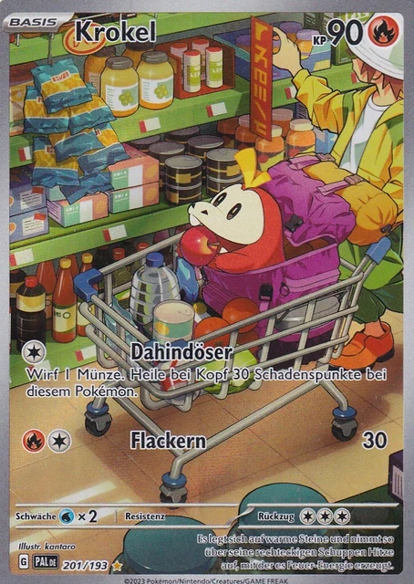 KROKEL 201/193 ILLUSTRATION Rare Entwicklungen in Paldea Pokemon Karte ...