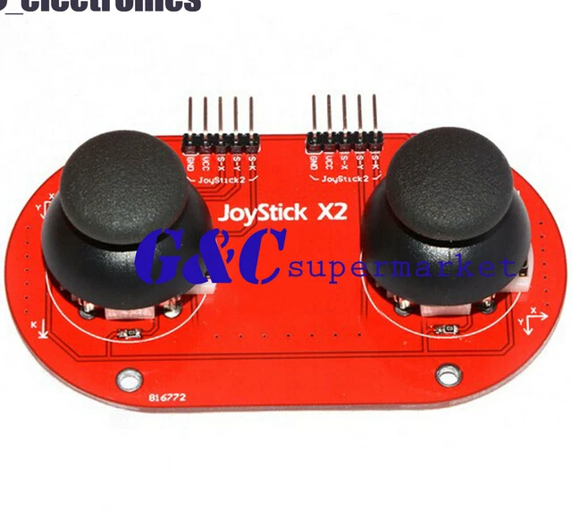 ARDUINO DUAL JOYSTICK Breakout Module Shield PS2 Joystick Game ...