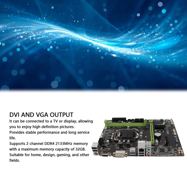 DESKTOP COMPUTER MOTHERBOARD Fit For LGA 1151 M-ATX 2 Channel DDR4 ...