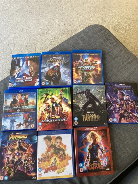 MARVEL PHASE 3 Blu-Rays Bundle x11 Films Captain America, Avengers ...