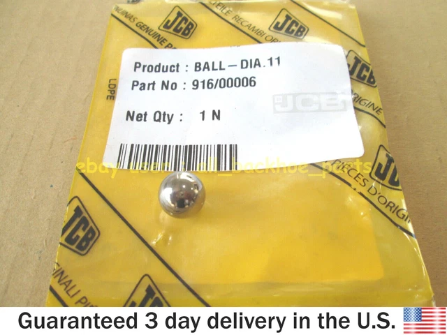JCB BACKHOE - Genuine Jcb Ball 11 Mm Dia (Part No. 916/00006) £14.22 ...