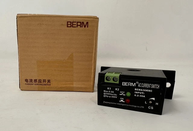 Berm Ac Current Switch Model Bem A36knc Input 0 2 30a Max 0 5a