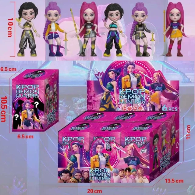 6PCS/SET KPOP DEMON Hunters Rumi Mira Zoey Blind Box PVC Toys Action Figure Gift £14.70 ...