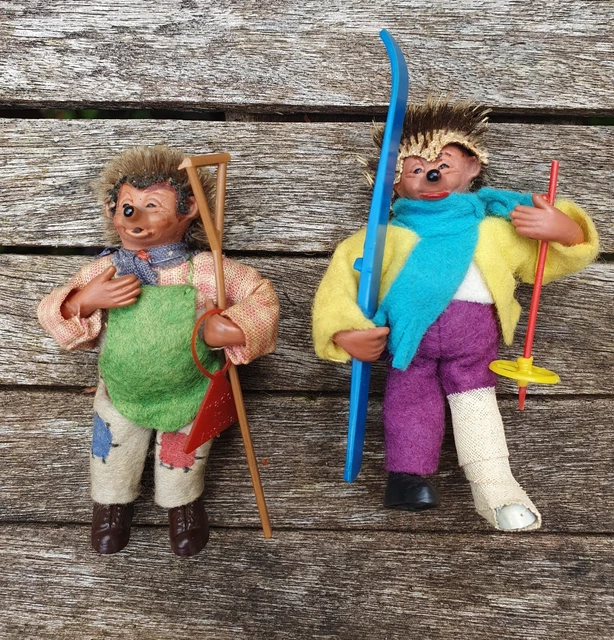 2 X Peter Original Steiff Mecki Hedgehog Figuren Austria £18.92 ...