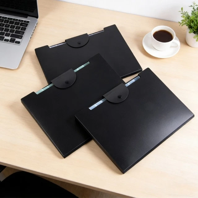 12 POCKETS EXPANDABLE File Storage Bag Elastic Closure File Case 12 ...