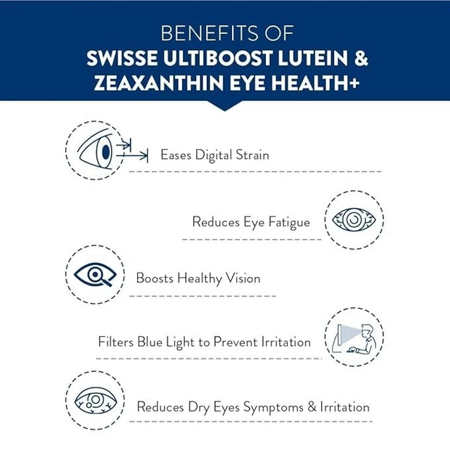 SWISSE EYE HEALTH+ with Lutein & Zeaxanthin (Manufactured in Australia ...