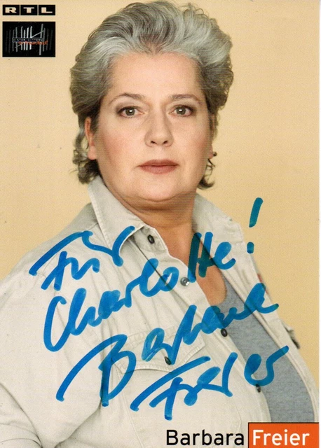 AUTOGRAMM - BARBARA Freier (Hinter Gittern) EUR 3,95 - PicClick DE