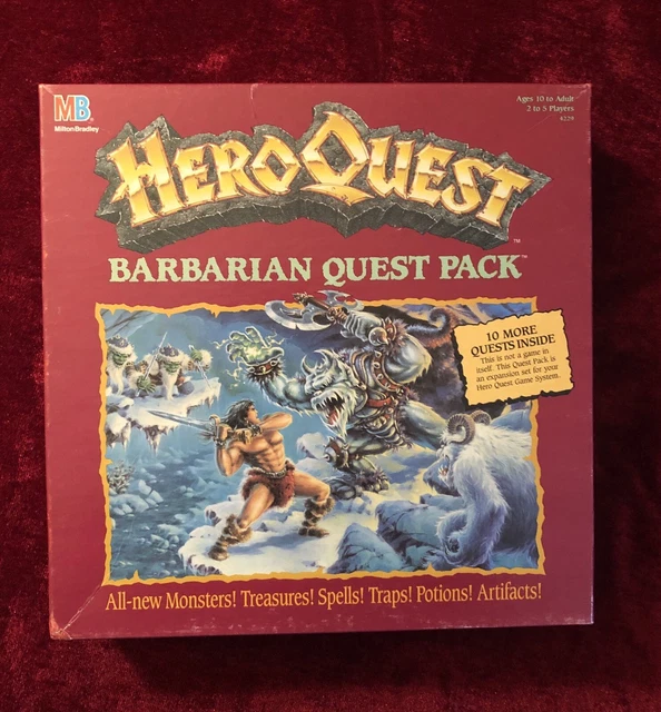 HEROQUEST BARBARIAN QUEST NEW Hero Frozen Horror Unused! Hero Quest £ ...