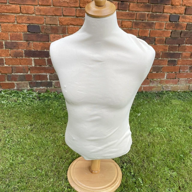 MALE MANNEQUIN TORSO Upper Body Table Top Realistic Male Shop Window ...