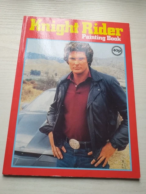 KNIGHT RIDER VINTAGE Colouring Book..detective Tv Series.....(Box C2) £ ...