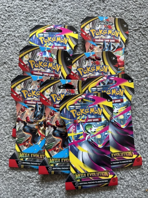 POKEMON TCG MEGA Evolutions Booster Packs X8 Cardboard Packaging New ...