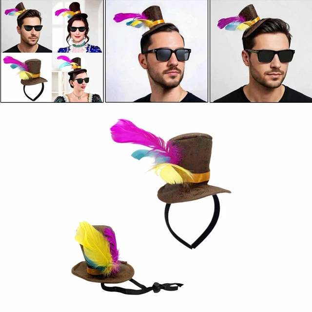 MINI TOP HAT Headwear Proms Cocktails Fascinator Holiday Carnival ...