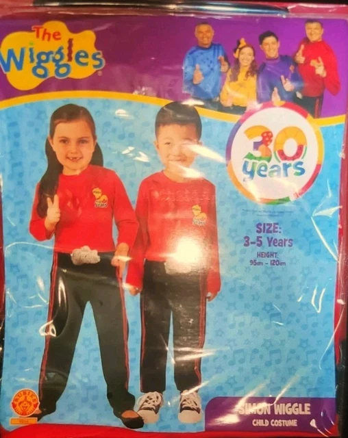 THE WIGGLES 30TH Year Anniversary Costume SIMON WIGGLE (3-5yrs) RUBIES ...