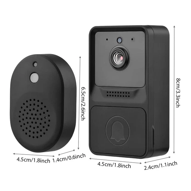 HD WIFI WIRELESS Smart Ring Doorbell Video Bell Intelligent Intercom ...