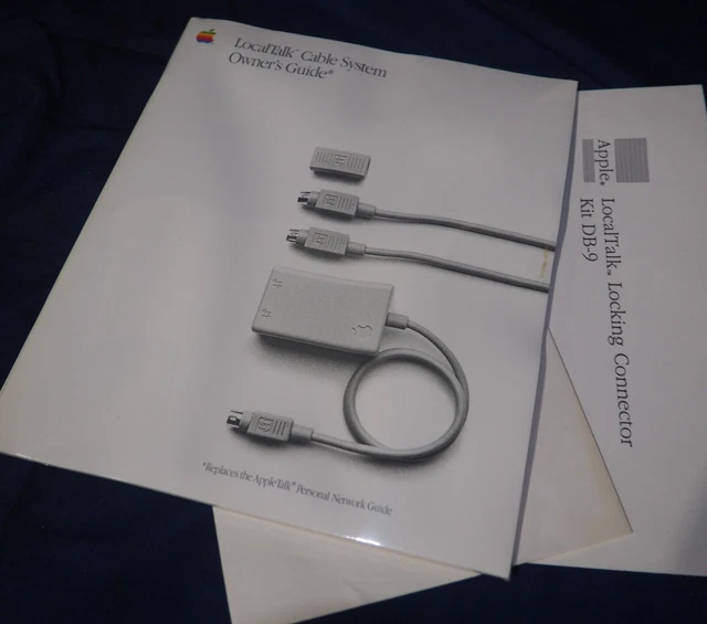 APPLE MACINTOSH LOCALTALK Connector Lock Kit DB-9 Genuine Note $71.99 ...