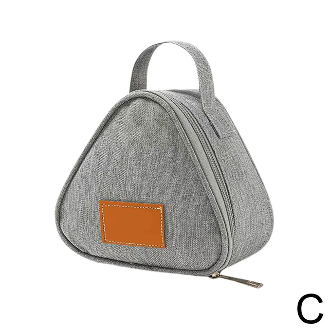 MINI TRIANGLE LUNCH Box.Bag Ice Pack Bento Breakfast Thermal Insulated ...