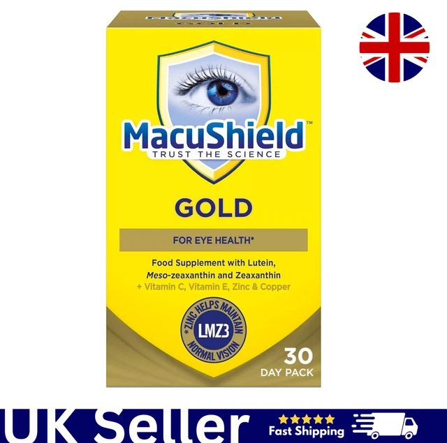 MACUSHIELD GOLD FOOD Supplement For Eye Health - 30 day pack,containing ...