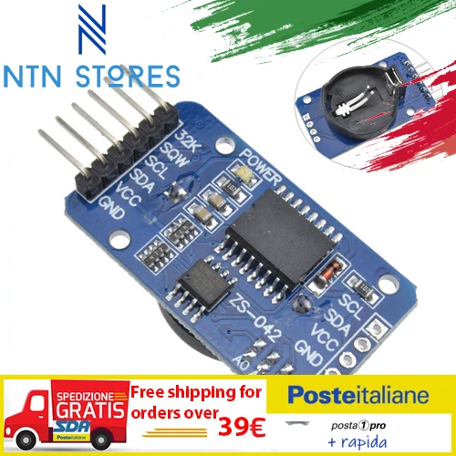 Modulo Rtc Real Time Clock Orologio I2c Chip Ds3231 Arduino Compatibile Eur 329 Picclick It