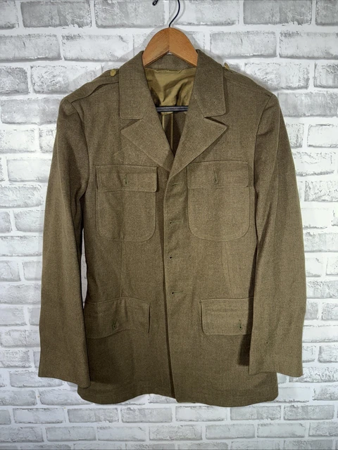 VTG WW2 US Army Class A Dress Jacket 1941 - Mens Small £45.07 - PicClick UK