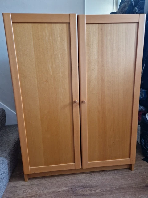 IKEA BILLY BOOKCASE Doors Morliden With laura Ashley Wallpaper £27.00 ...