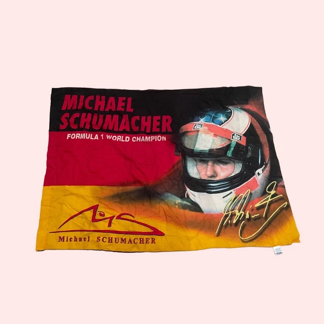 VINTAGE MICHAEL SCHUMACHER 1990s Formula 1 flag £35.00 - PicClick UK