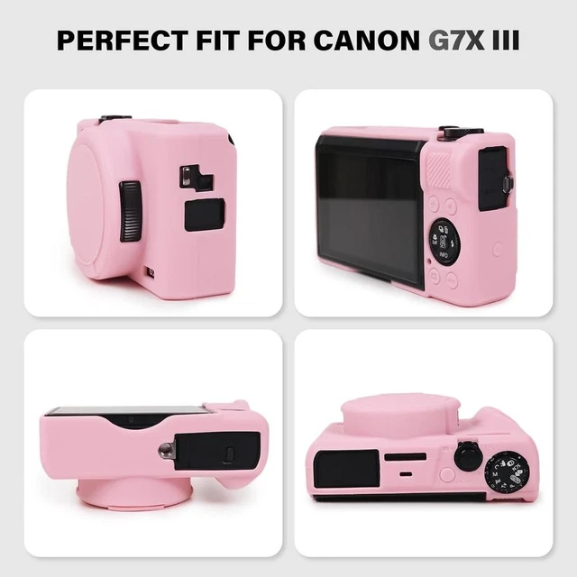 G7X MARK III Case & LCD Screen Protector Accessories Kit, Soft Silicone ...