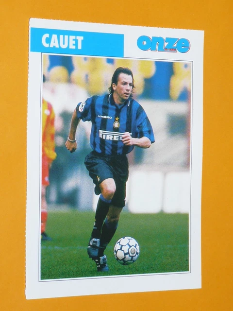 FICHE FOOTBALL ONZE Mondial 1999 Benoit Cauet France Inter Milan ...