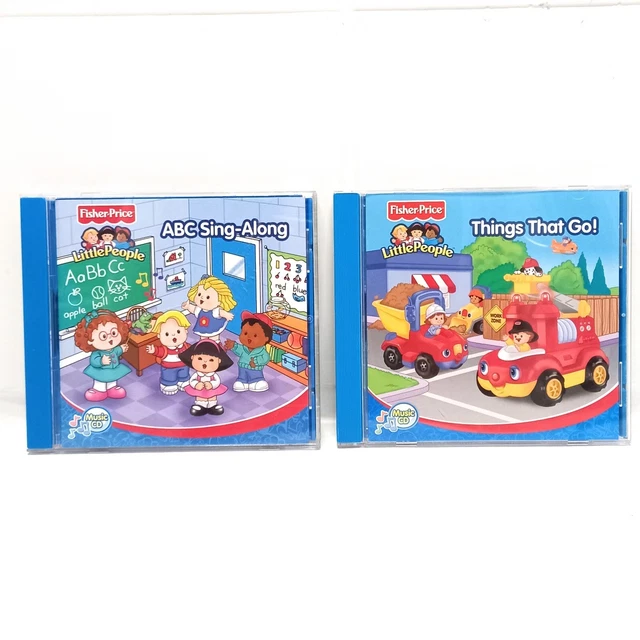 FISHER-PRICE LITTLE PEOPLE ABC Sing-along & Things That Go Music CDs x ...