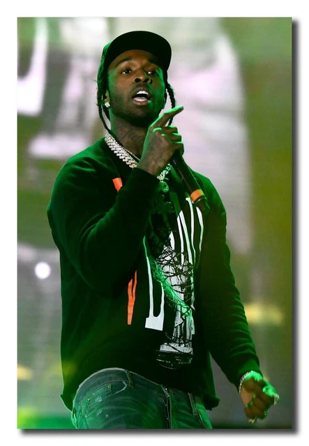 AFFICHE EN TISSU musical Pop Smoke Rapper Meet The Woo 20x30 27x40 ...