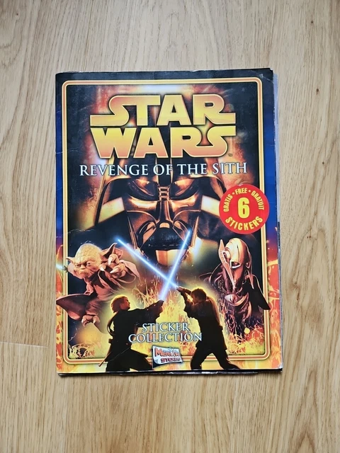 STAR WARS REVENGE of the Sith merlin sticker collection book £0.99 ...