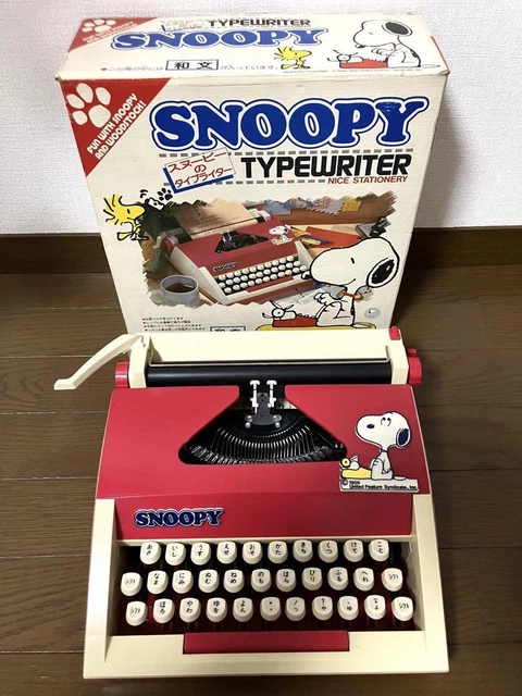 PEANUTS SNOOPY TYPEWRITER Vintage Japanese Limited Very Rare TAKARA ...
