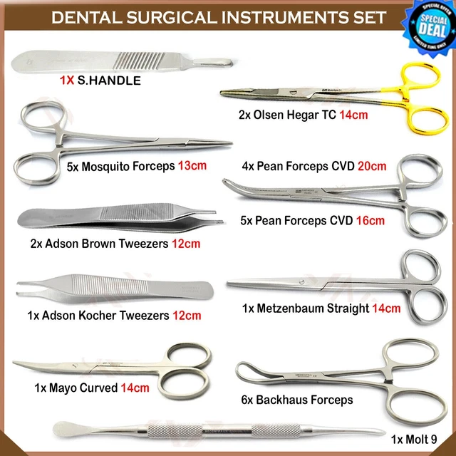 DENTAL IMPLANTOLOGY ORAL Surgery Kit Surgical Placement Instruments ...