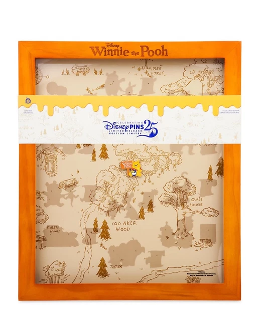 DISNEY PINS 25 Winnie The Pooh Hundred Acre Wood Pin Frame With Pooh ...