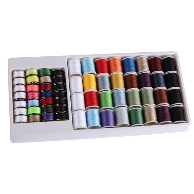 60PCS HOUSEHOLD SEWING Thread Spools for Embroidery Quilting and ...