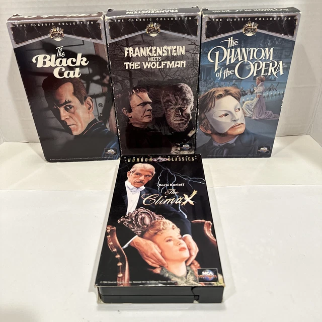 UNIVERSAL STUDIOS MONSTERS: The Classic Collection 4 VHS Tapes ...