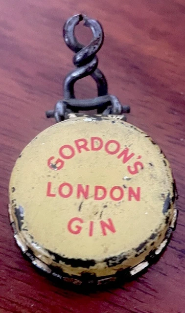 GORDON'S LONDON GIN Vintage Original Bottle Stopper Tin 1950's-Stunning ...