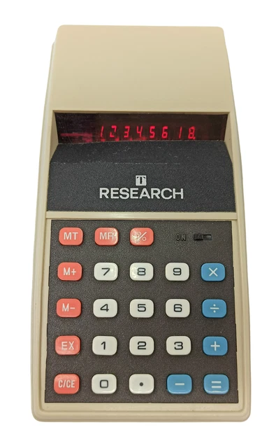CALCOLATRICE COMMODORE TISSOT research mod. 897d rel leds calculator ...