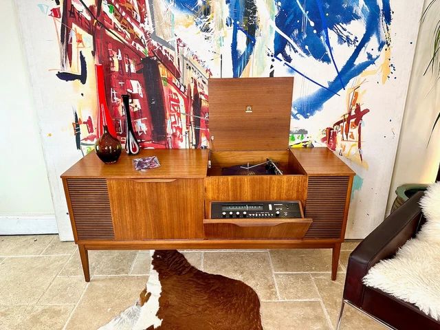 VINTAGE DYNATRON TEAK Stereogram Radiogram Record Player - Upgraded ...