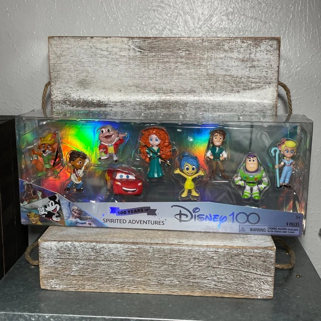 DISNEY 100 CELEBRATION 100 Years of Spirited Adventures 9 Figures Pack ...