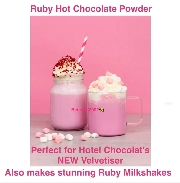 FOR HOTEL CHOCOLAT New Velvetiser Ruby Hot & Cold Drinking Chocolate Powder £13.93 - PicClick UK