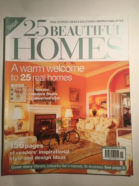 25 BEAUTIFUL HOMES Magazine November 2001 Inspiring Design Ideas EUR 4 ...