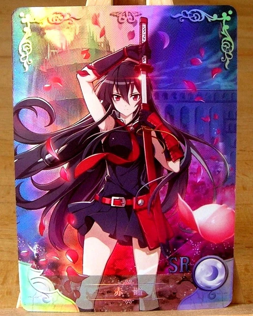 CARTE MANGA ANIME Akame Akame Ga Kill Holo Foil Card Goddess Story SR ...