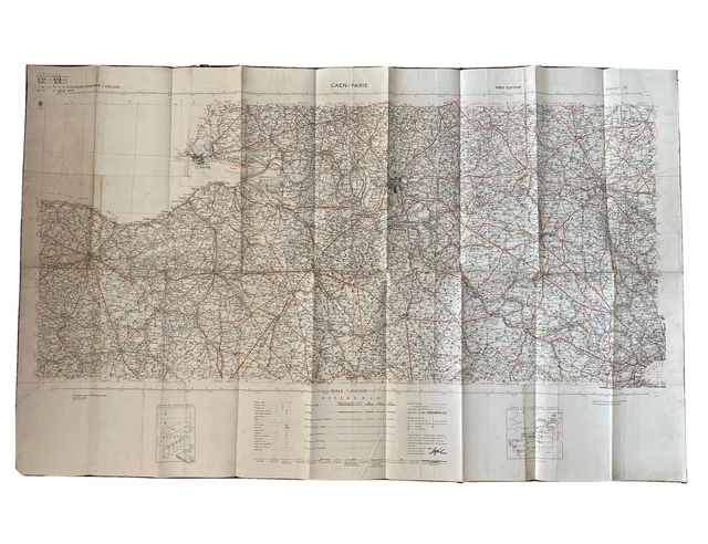 WW2 NORMANDY MAP D-Day map 1, 2, 3 Omaha Beach £69.95 - PicClick UK