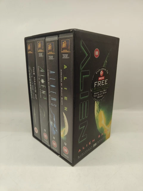 ALIEN SAGA VHS 4 X Movies Box Set Videos £13.99 - PicClick UK